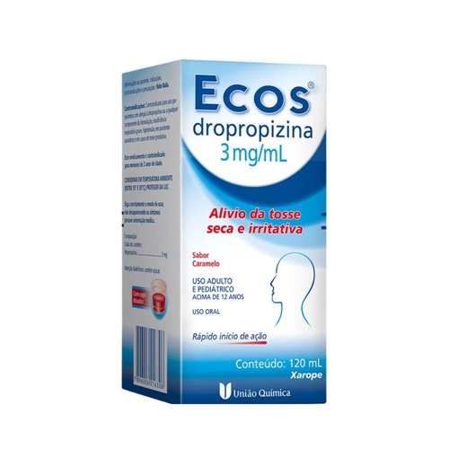 Ecos 3mg/mL Xarope 120mL - ECOS SOL XPE FR 120ML - UNIAO QUIMICA