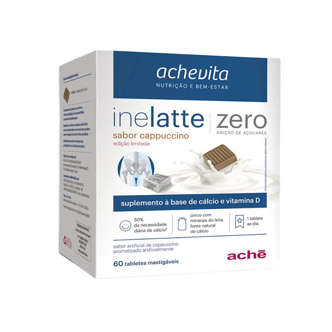 Inelatte Zero Cappuccino 60 Tabletes - Inelatte Zero Cappuccino 60 ...
