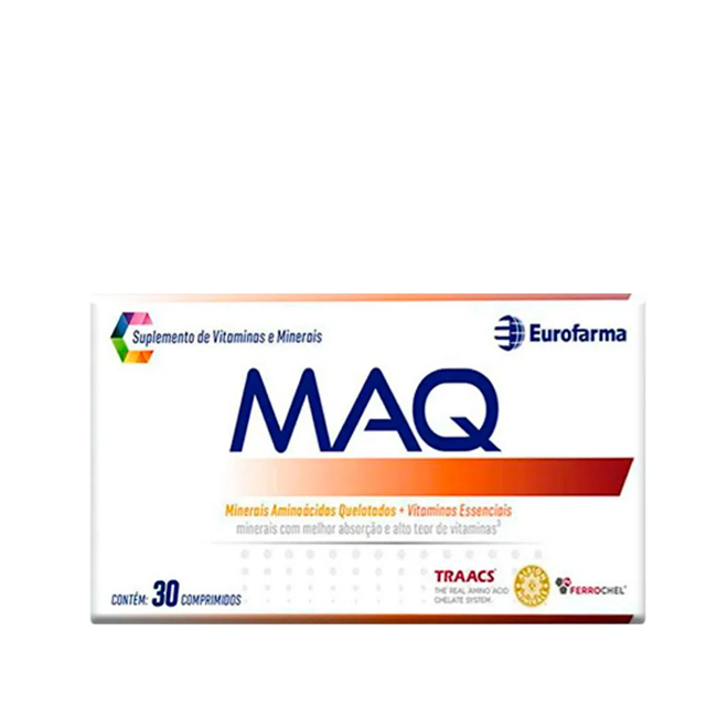 Maq 30 Comprimidos - Maq 30 Comprimidos - EUROFARMA GENERICOS