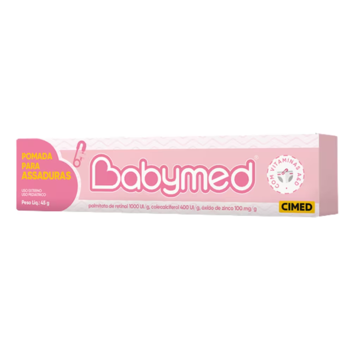 Pomada para Assaduras Babymed Rosa 45g Cimed - BABYMED ROSA POMADA 45G ...