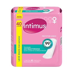 ABSORVENTE INTIMUS PROTETOR DIARIO ANTI BACTERIANA 40UN - ABS INTIMUS ...