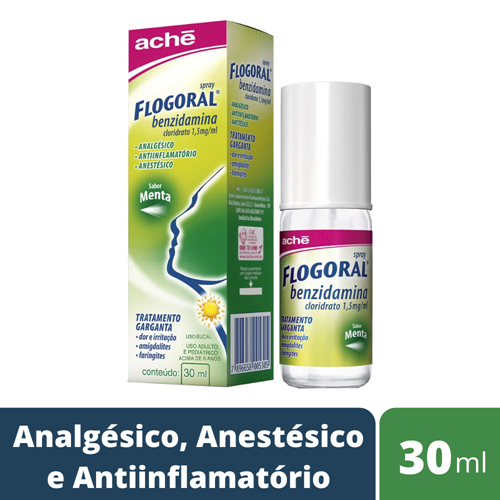 Flogoral Spray Menta 30ml - Flogoral Spray Menta 30ml - ACHE