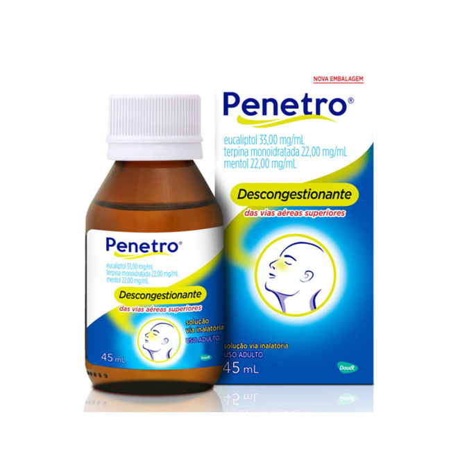 Penetro Solução via inalatória 45ml - PENETRO INALANTE 45ML - MEGALABS