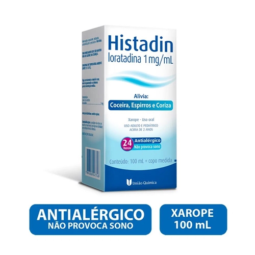 Histadin 1mg/ml Xarope 100ml União Química - Histadin 1mg/ml Xarope ...