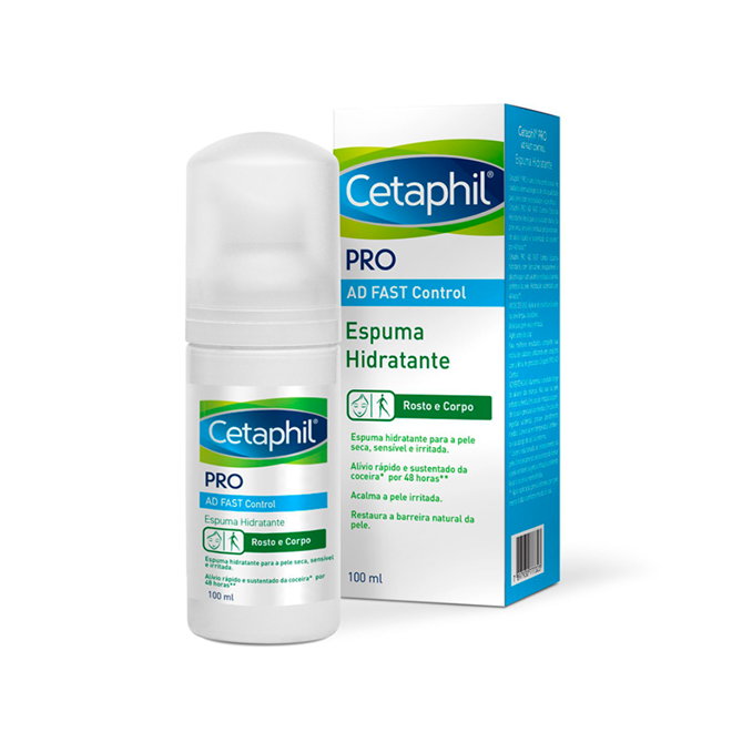 Cetaphil Pro Ad Fast Control Espuma Hidratante 100mL - Cetaphil Pro Ad ...