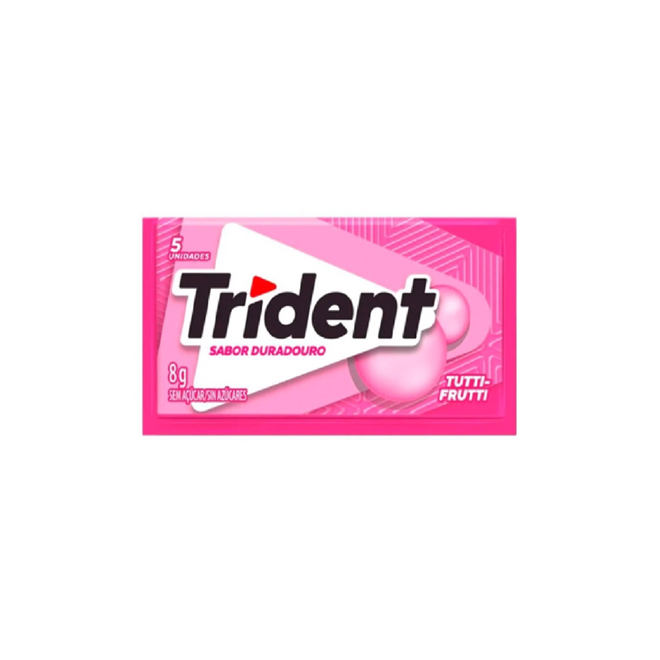 Chiclete Trident Tutti-Frutti 5Uni - Chiclete Trident Tutti-Frutti 5Uni ...