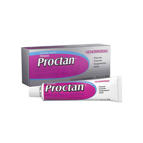 Proctan Pomada C/ 6 Aplicadores 25g - Proctan Pomada C/ 6 Aplicadores ...