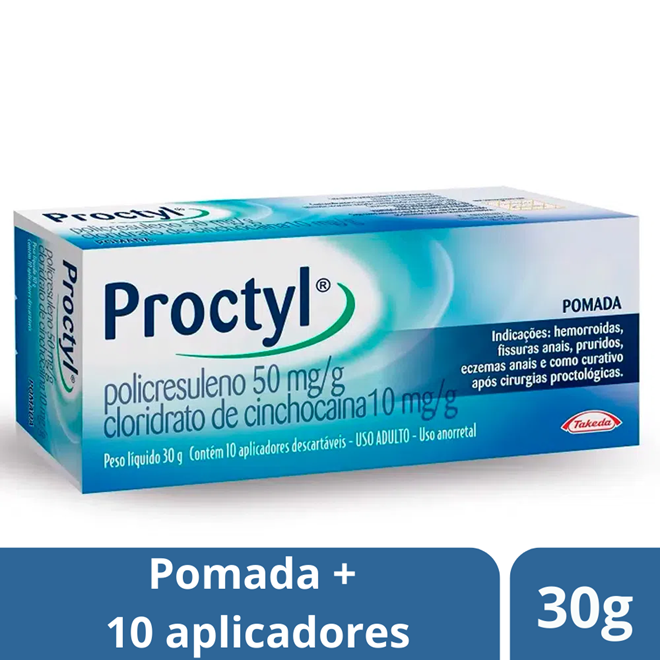Proctyl Pomada 30g - Proctyl Pomada 30g - TAKEDA