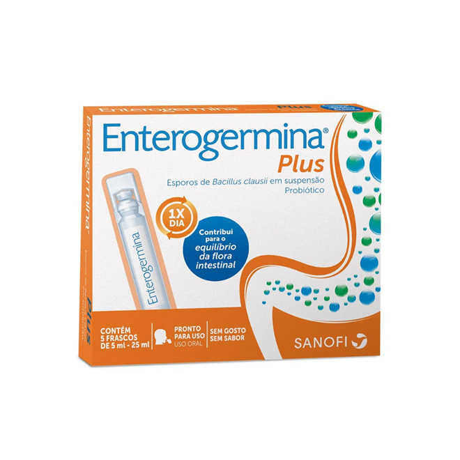Enterogermina Plus 5 Frascos 25mL - Enterogermina Plus 5 Frascos 25mL ...